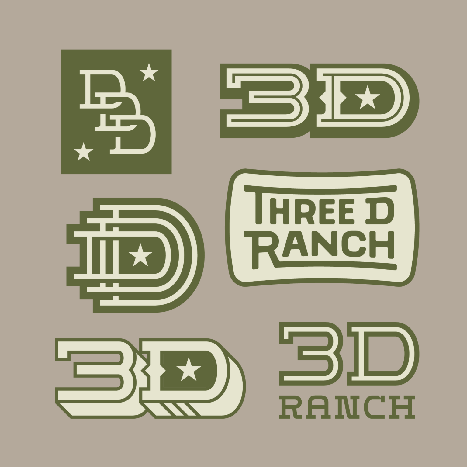3D Ranch Logo Concepts – Trevor Kinkade Design