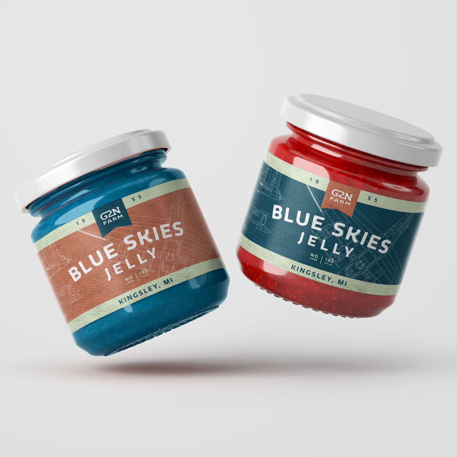 Blue Skies Jelly Packaging Design – Trevor Kinkade Design
